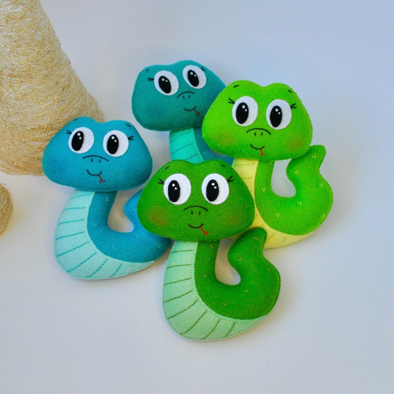 PDF Sewing Pattern: Felt Snake. DIY Snake Toy Plush. Easy Sewing ...