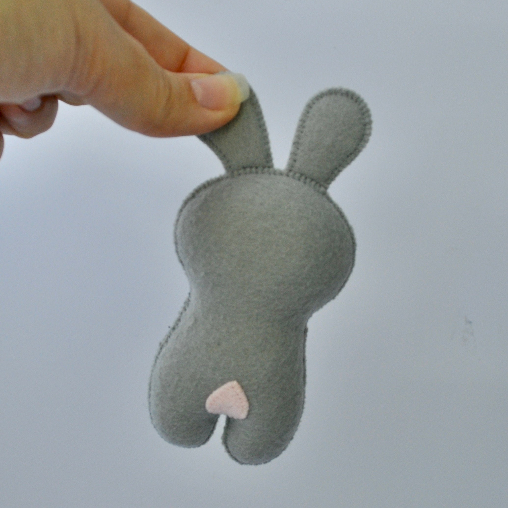 PDF Sewing Pattern: Tiny Felt Bunny. DIY Bunny Toy Plush. Easy Sewing ...
