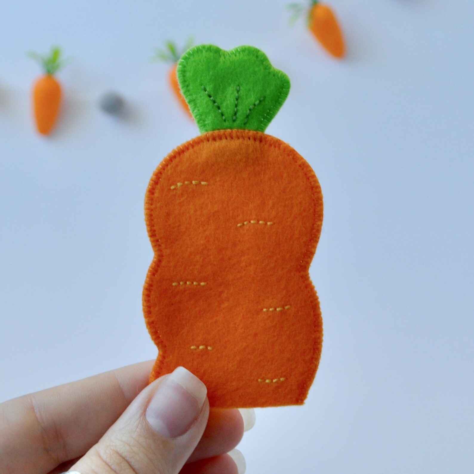 PDF Patterns: Easter Finger Puppet Set. Easy Sew Felt Bunny, Chick ...