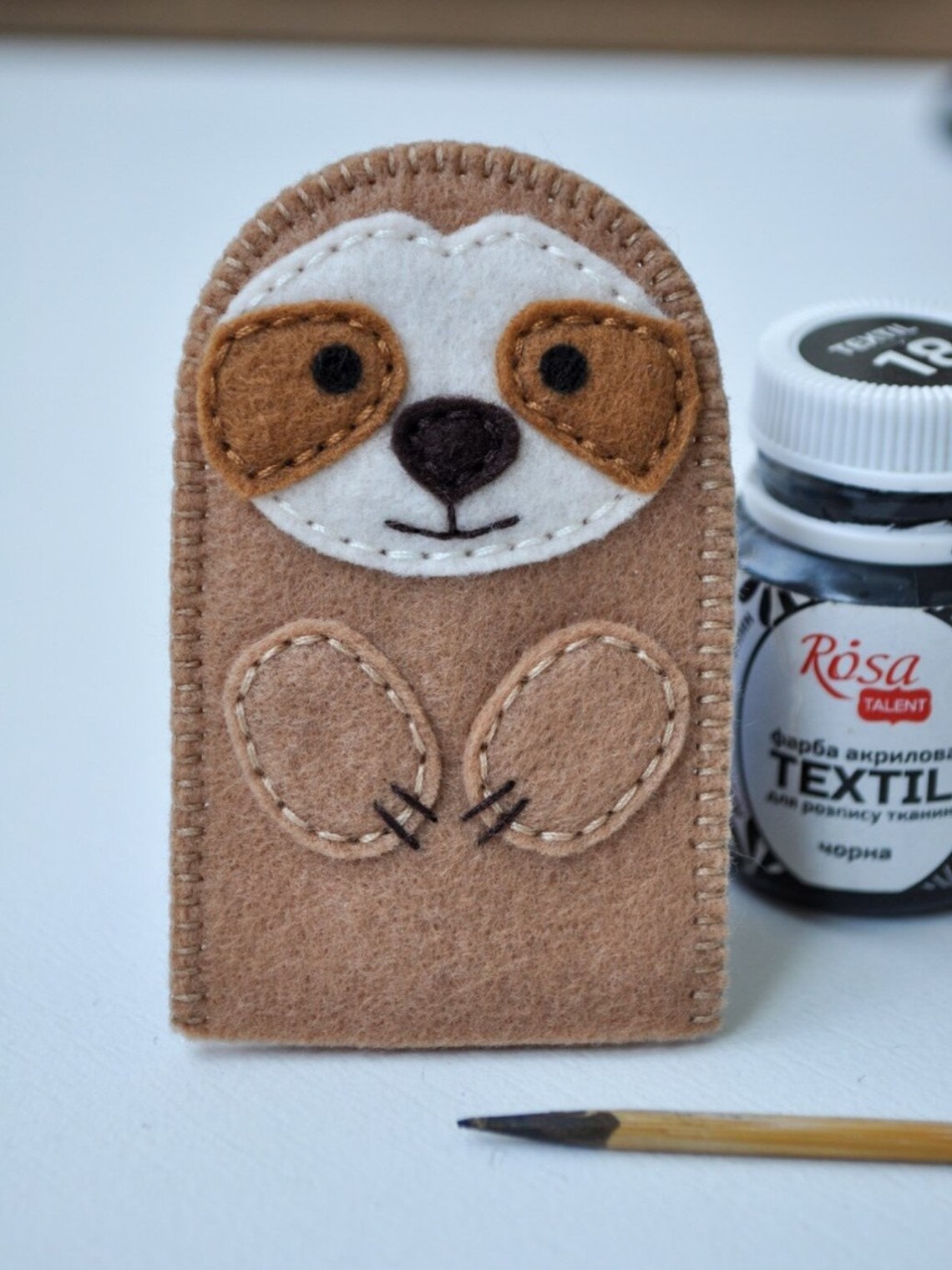 PDF Pattern, Felt Sloth Finger Puppet Pattern, Sloth Sewing Tutorial ...