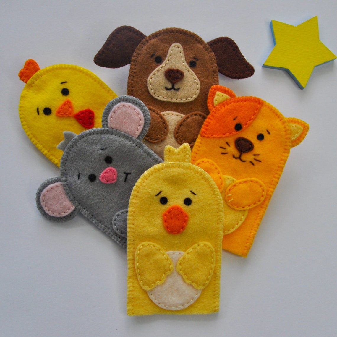 PDF Patterns: Finger Puppets Farm Animals. Easy Tutorials for Sewing ...