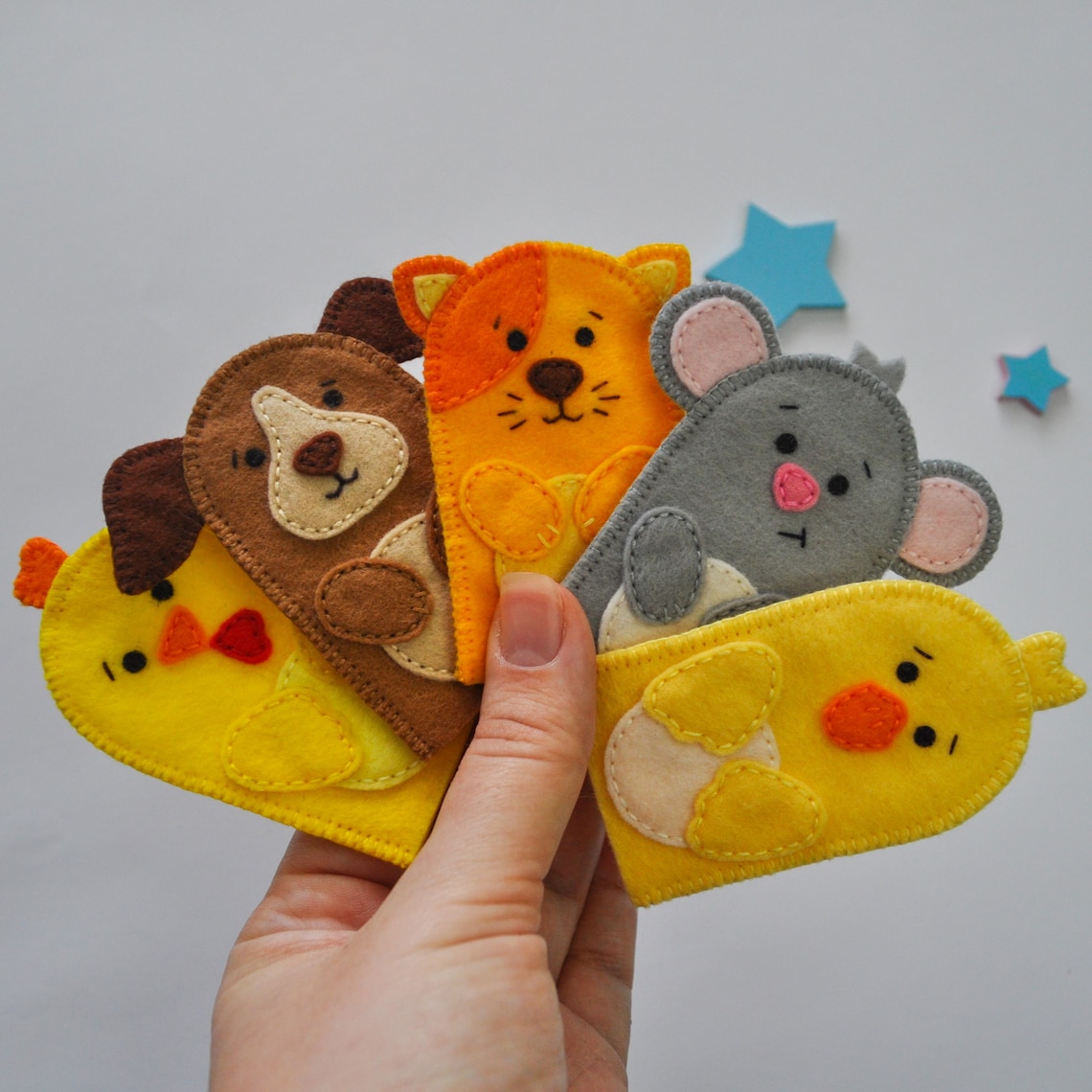 PDF Patterns: Finger Puppets Farm Animals. Easy Tutorials for Sewing ...