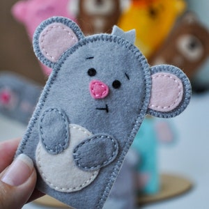 PDF Pattern, Felt Patter, Mouse Finger Puppet Pattern, Mouse Sewing ...