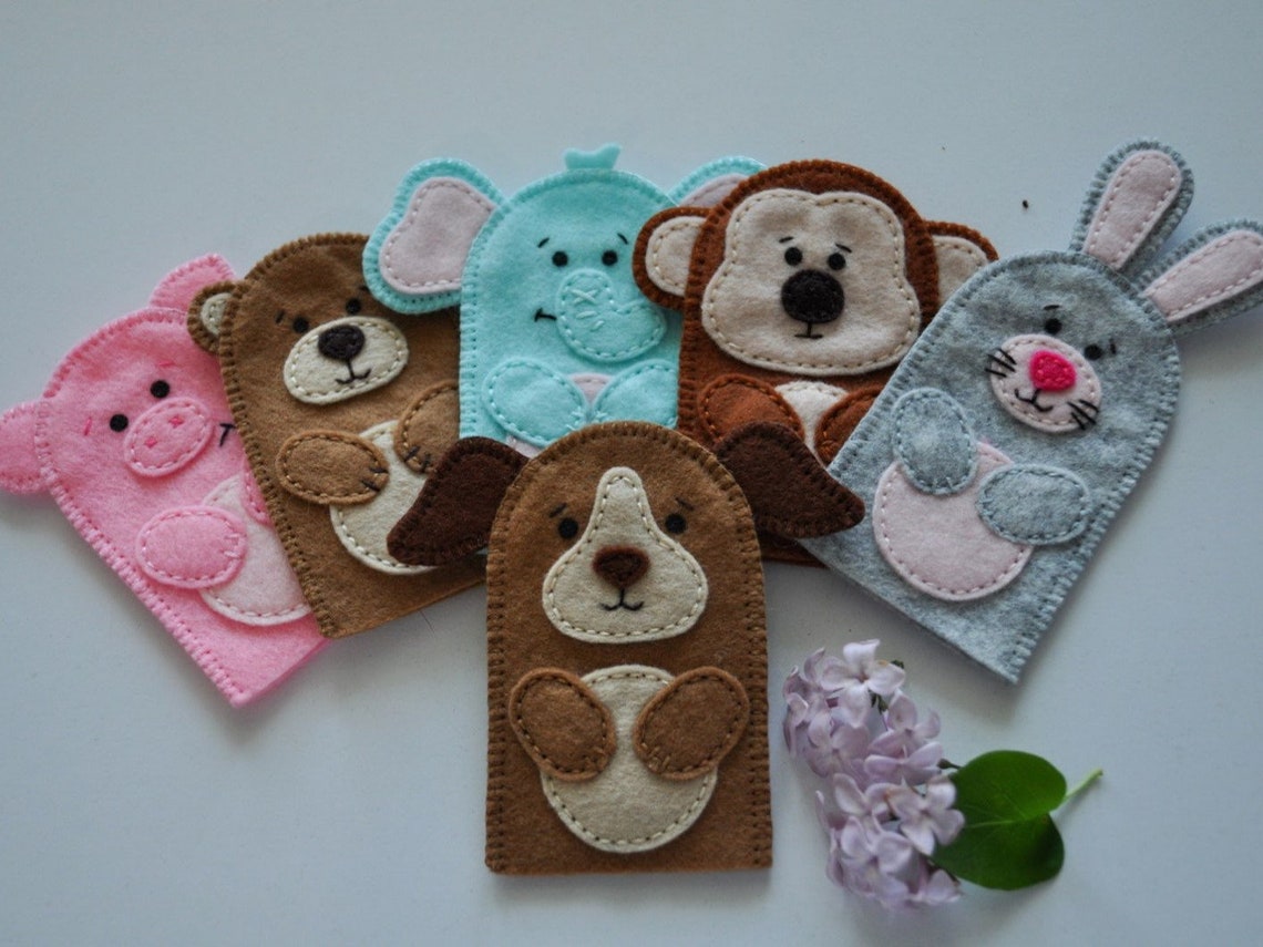 Patrón PDF patrón de fieltro patrón de títere de dedo de - Etsy España