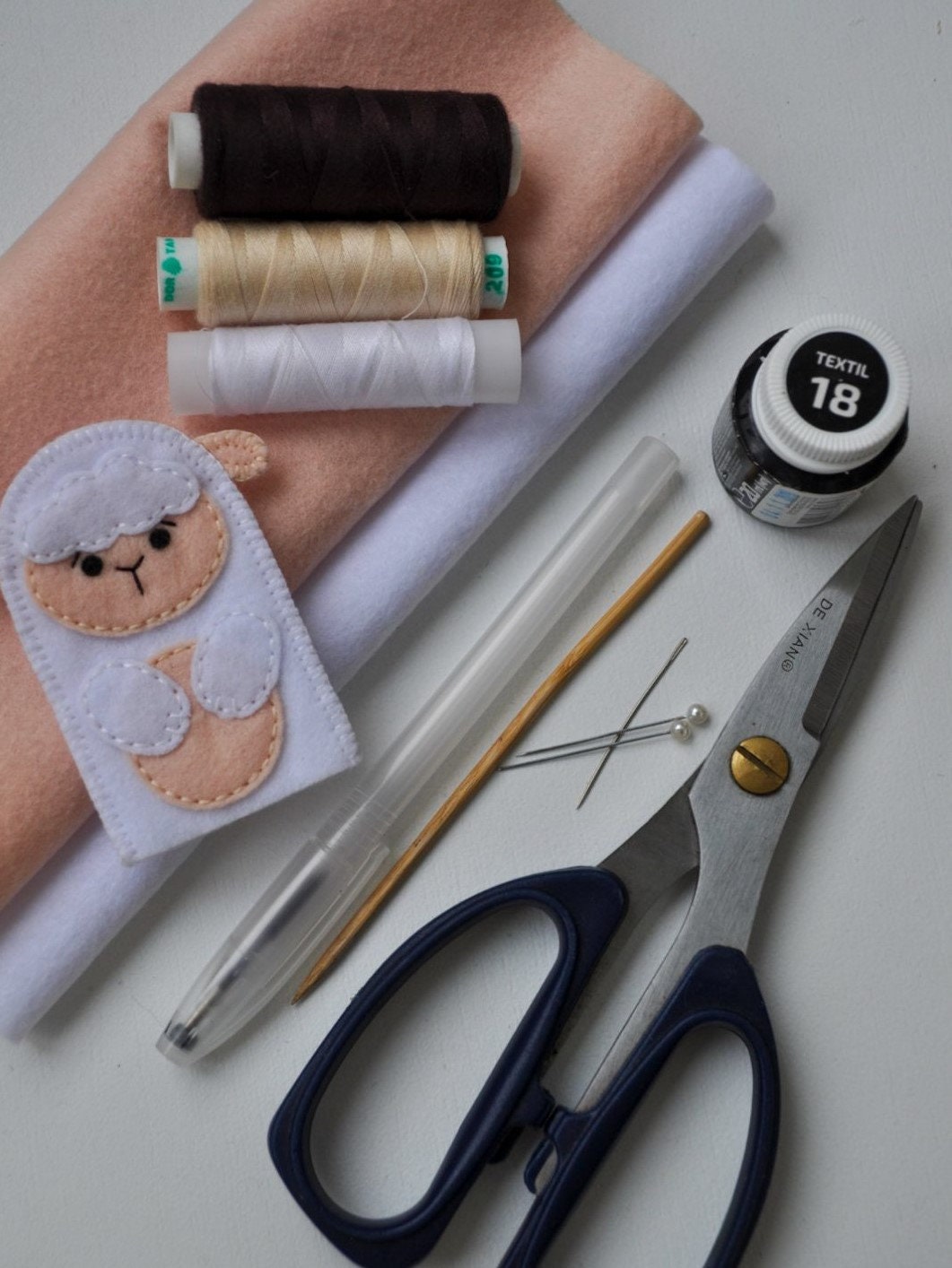 PDF Pattern – Felt Sheep Finger Puppet Sewing Pattern and Tutorial, DIY ...