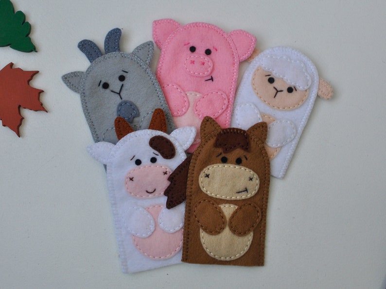 PDF Pattern, Felt Patter, Goat Finger Puppet Pattern, Goat Sewing ...