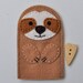 PDF Pattern – Felt Sloth Finger Puppet Pattern, Easy Sewing Tutorial ...