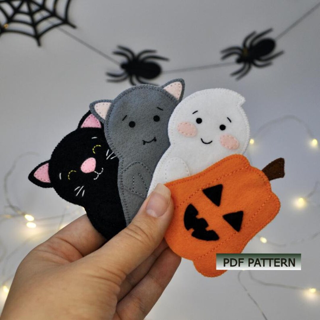 PDF Patterns: Halloween Set. Easy Tutorials for Sewing Pumpkin, Ghost ...