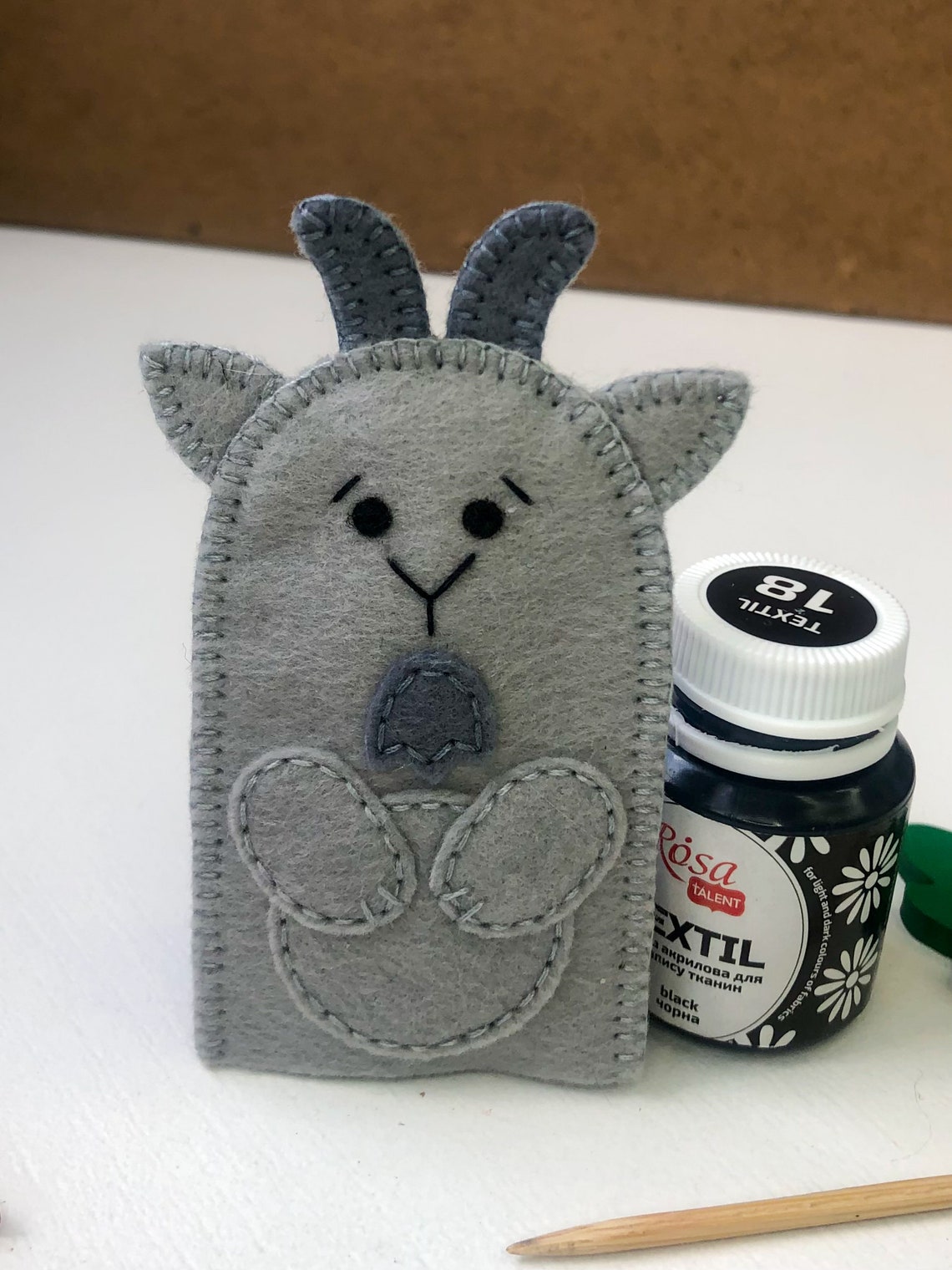 PDF Pattern Felt Patter Goat Finger Puppet Pattern Goat - Etsy