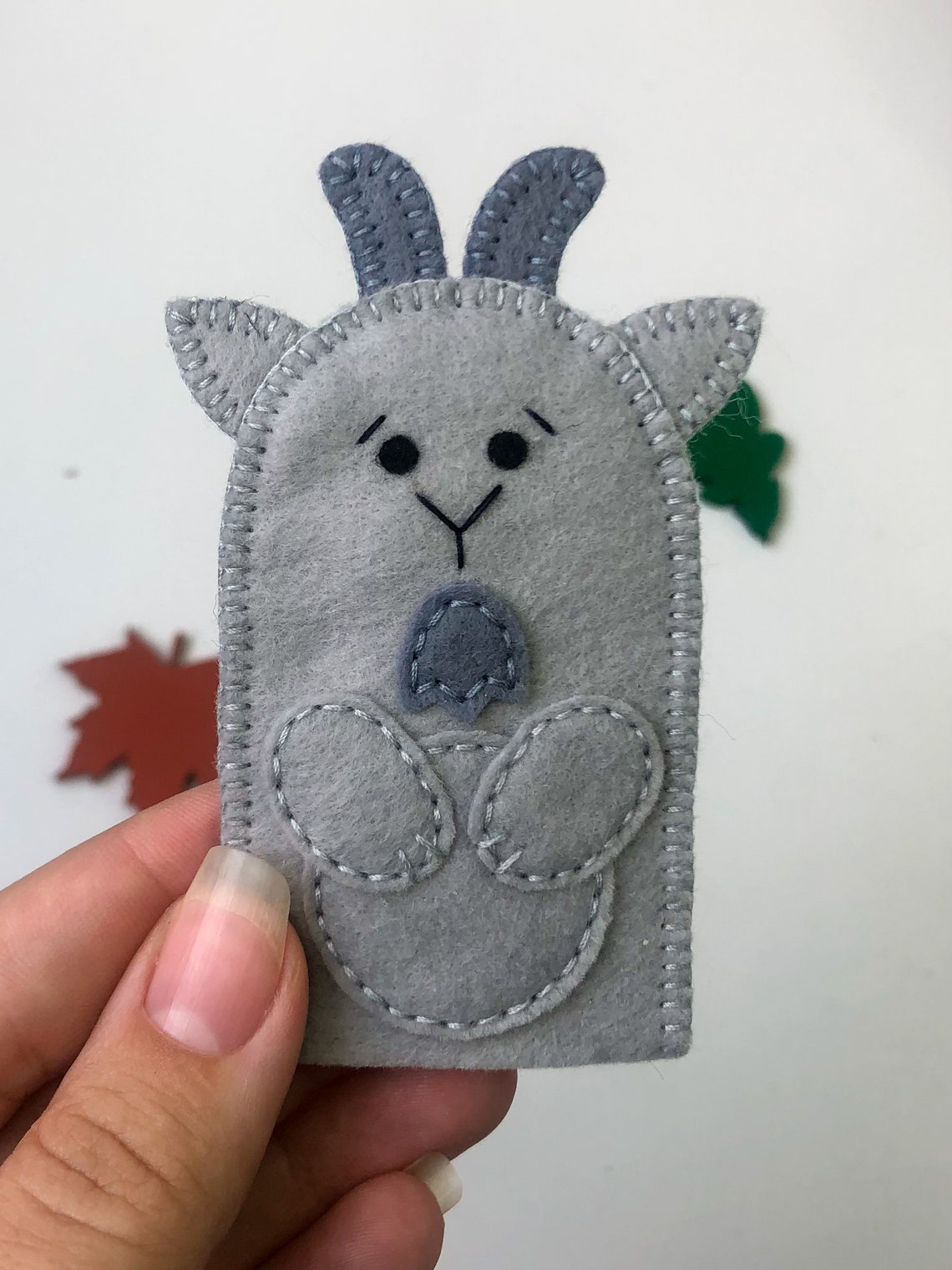 PDF Pattern Felt Patter Goat Finger Puppet Pattern Goat - Etsy