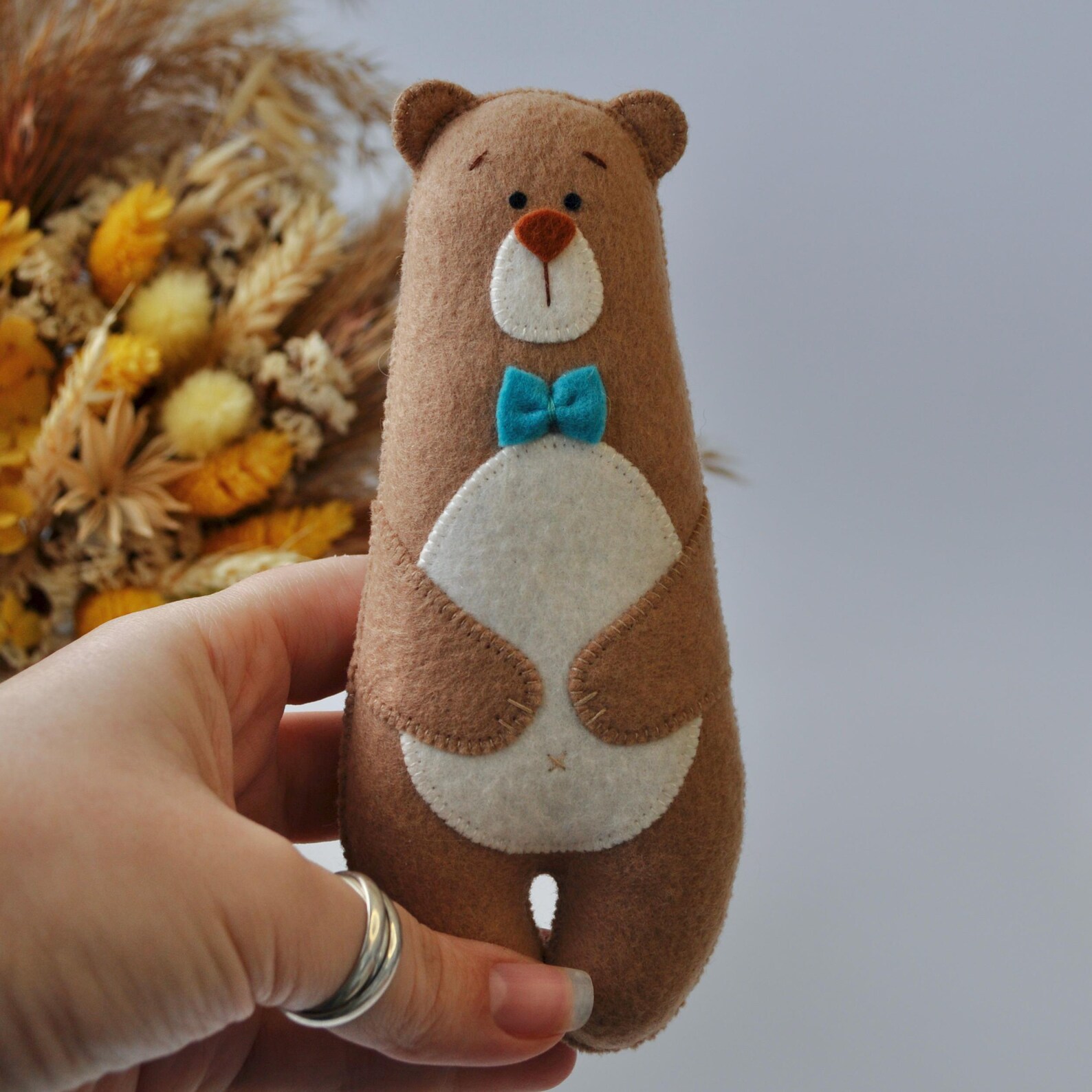 Felt Teddy Bear PDF Sewing Pattern Including Two Sizes With Step by ...