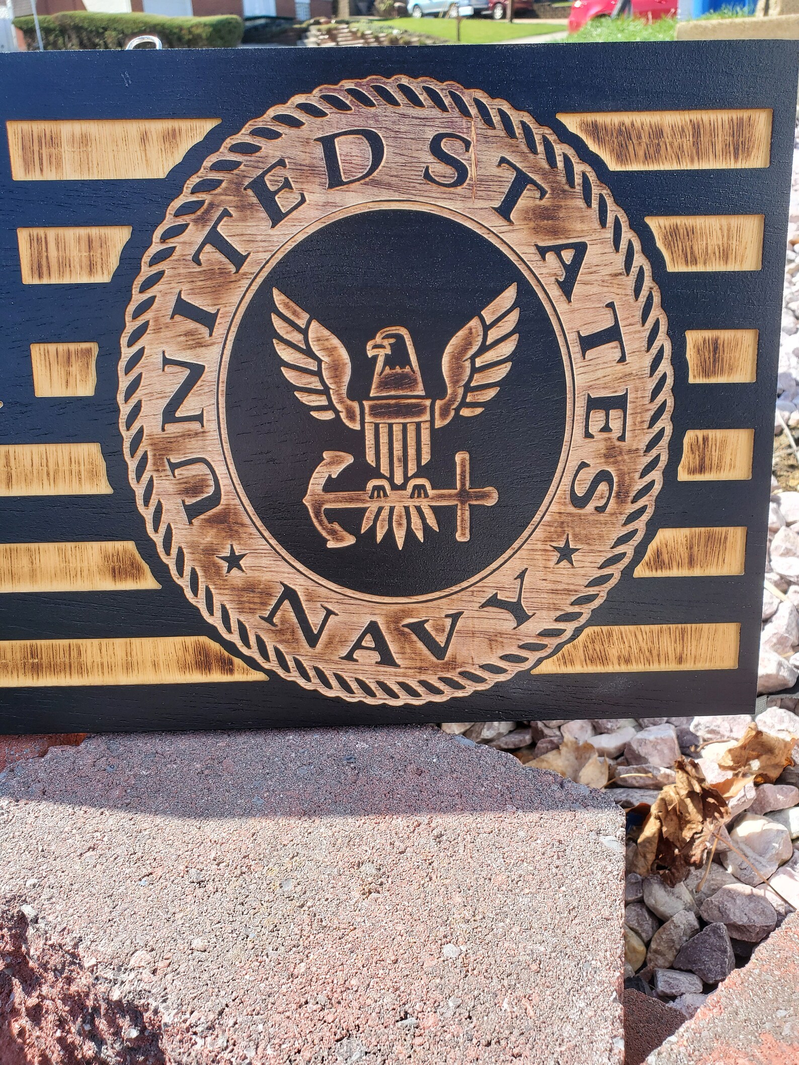 Beautiful Handcrafted CNC Engraved Military American Flag - Etsy