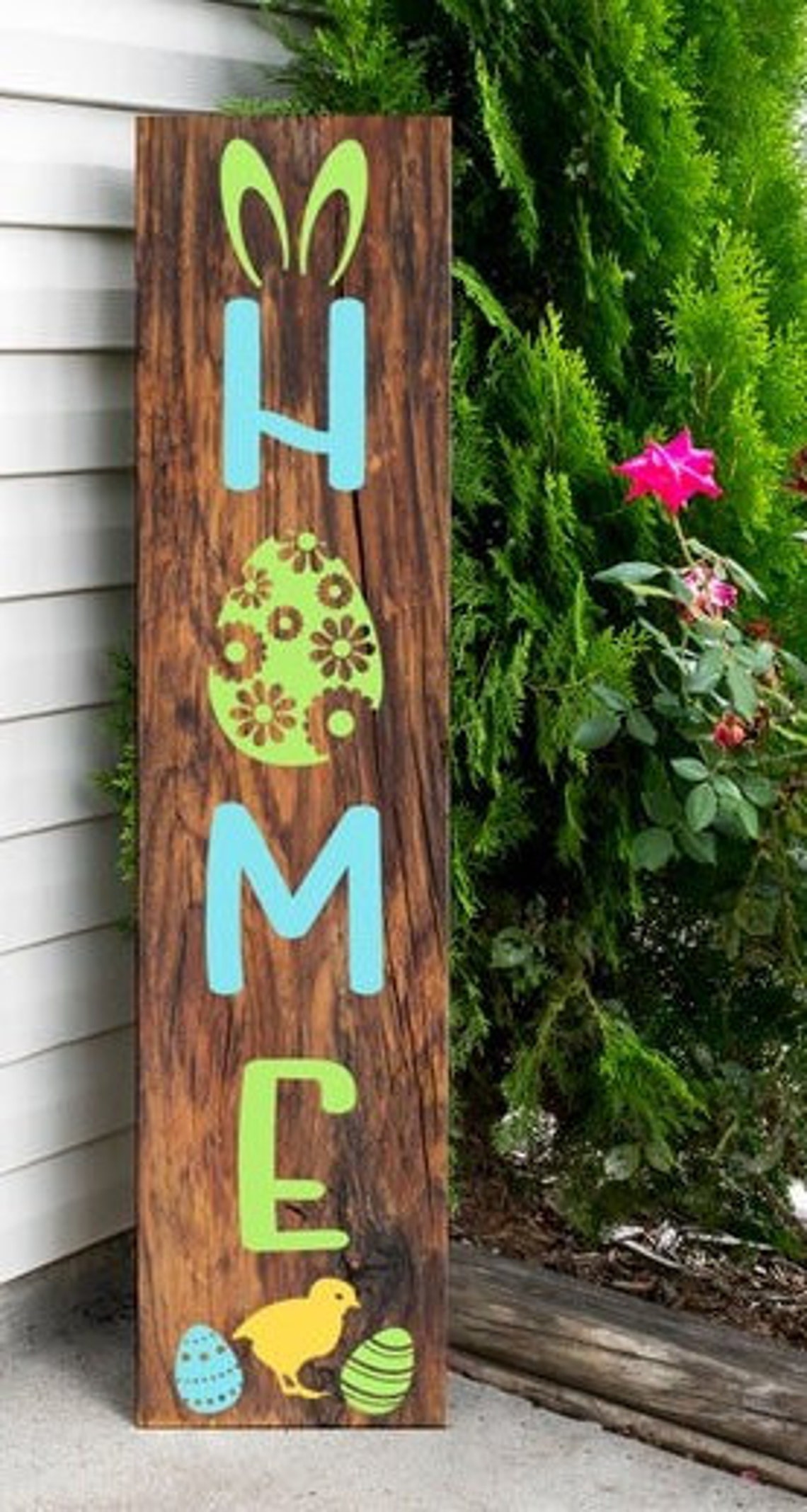 Easter Porch Sign Spring Porch Sign Easter Decor Spring | Etsy