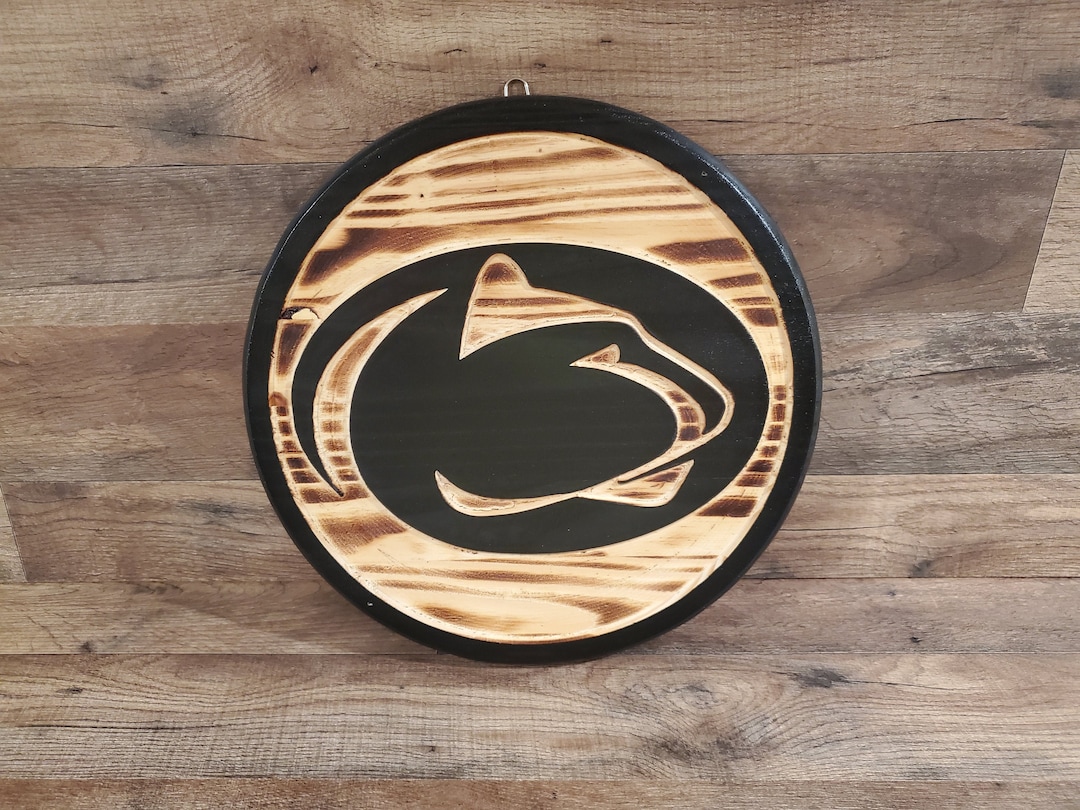 PSU Sign, NCAA Decor, Carved Sign, College Football Sign - Etsy