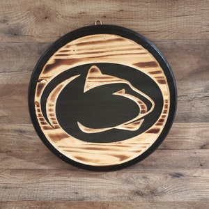 PSU Sign, NCAA Decor, Carved Sign, College Football Sign - Etsy