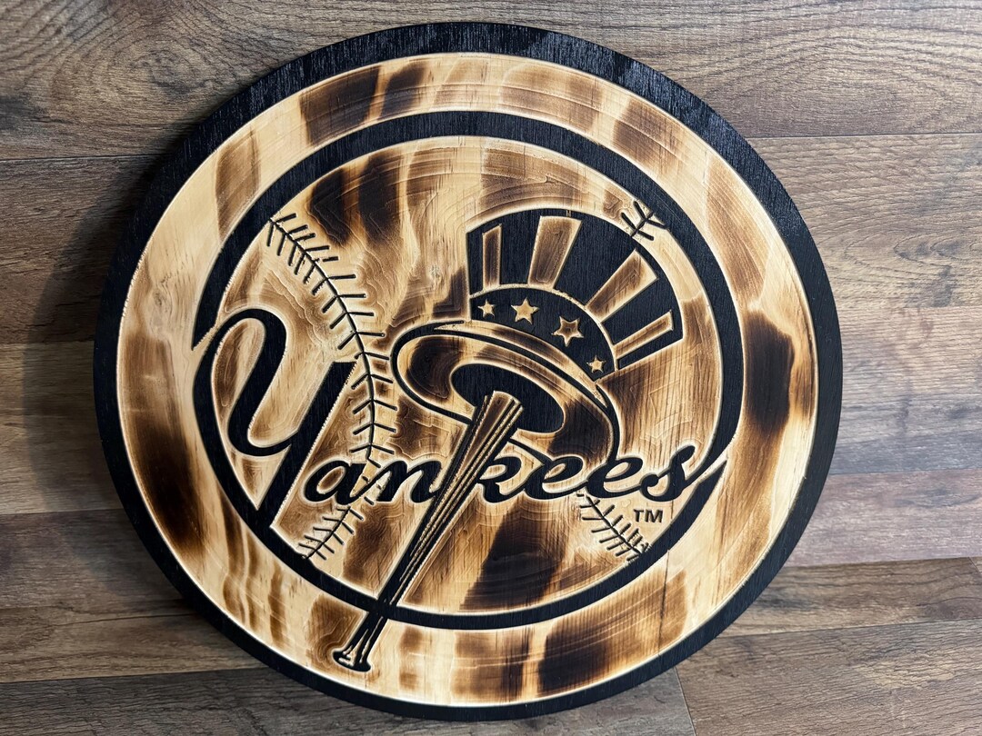 New York Yankees Wooden Sign, Sports Decor, Subdued Signs, MLB Signs ...