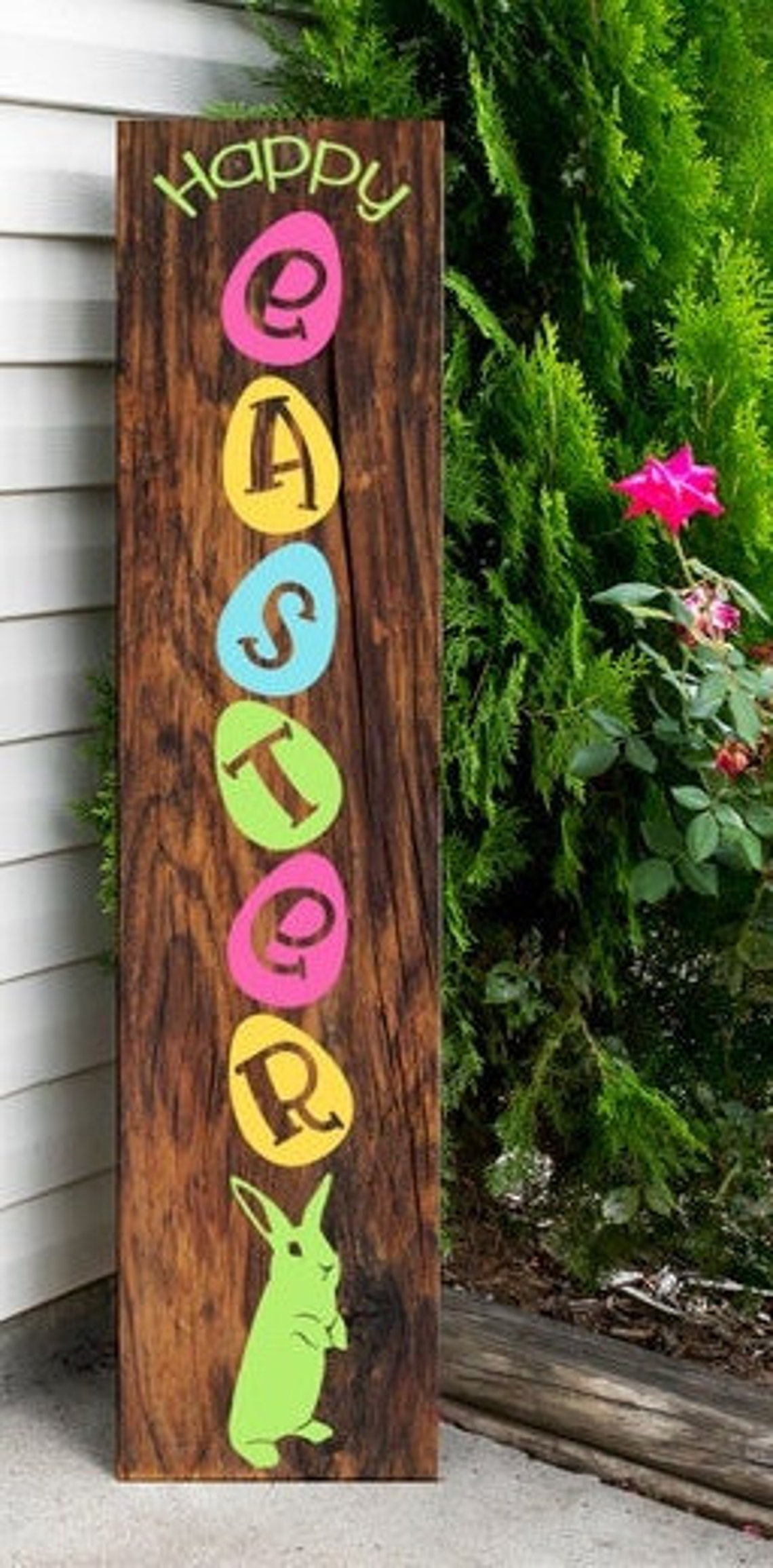 Easter Porch Sign Spring Porch Sign Easter Decor Spring | Etsy