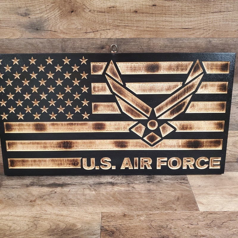 Rustic Air Force Flag - Etsy