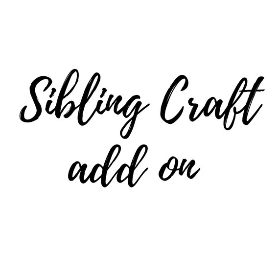 Sibling Craft Add On | Etsy