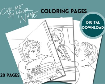 Call Me by Your Name Coloring Book - Etsy