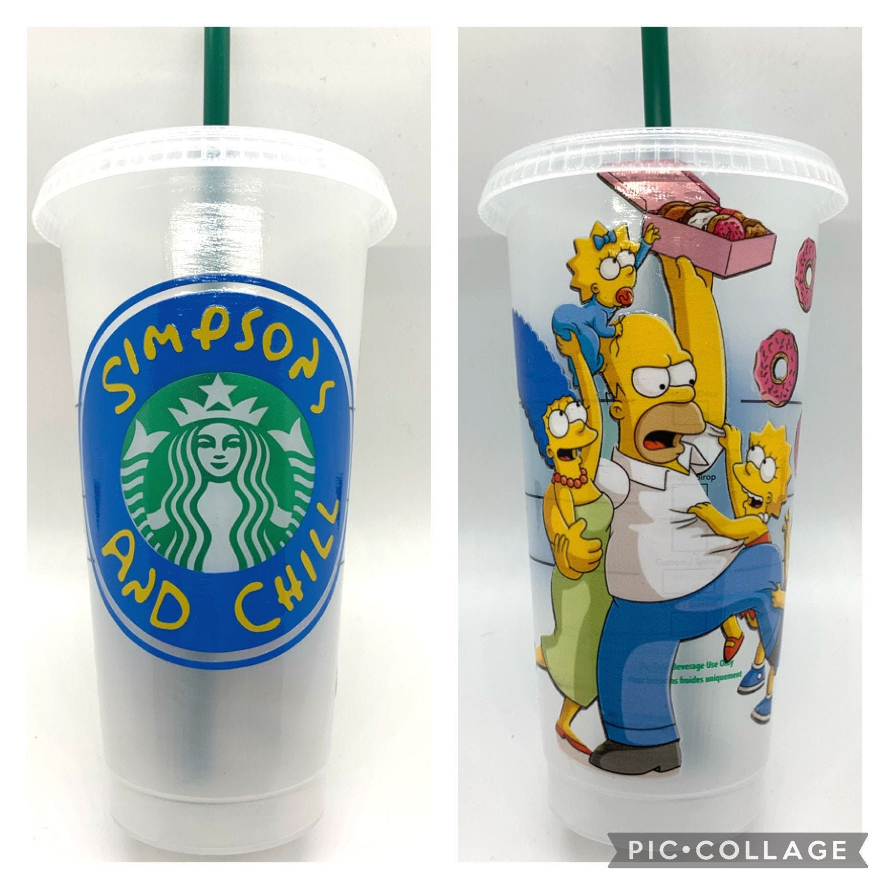SEALED Personalized Simpsons Starbucks Cup/ Starbucks Cup/ - Etsy