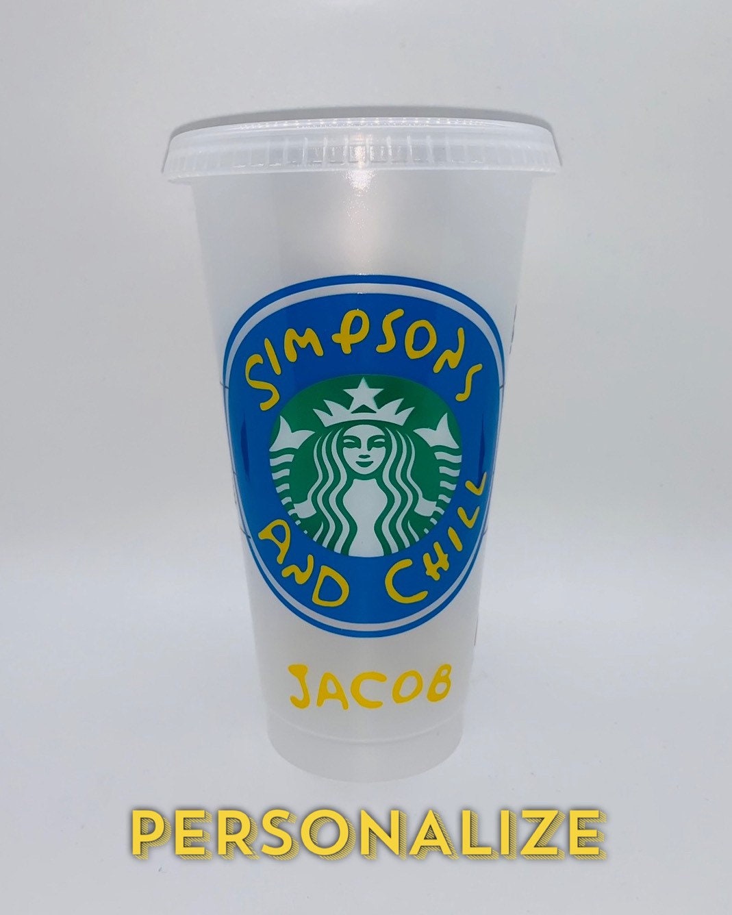 SEALED Personalized Simpsons Starbucks Cup/ Starbucks Cup/ - Etsy