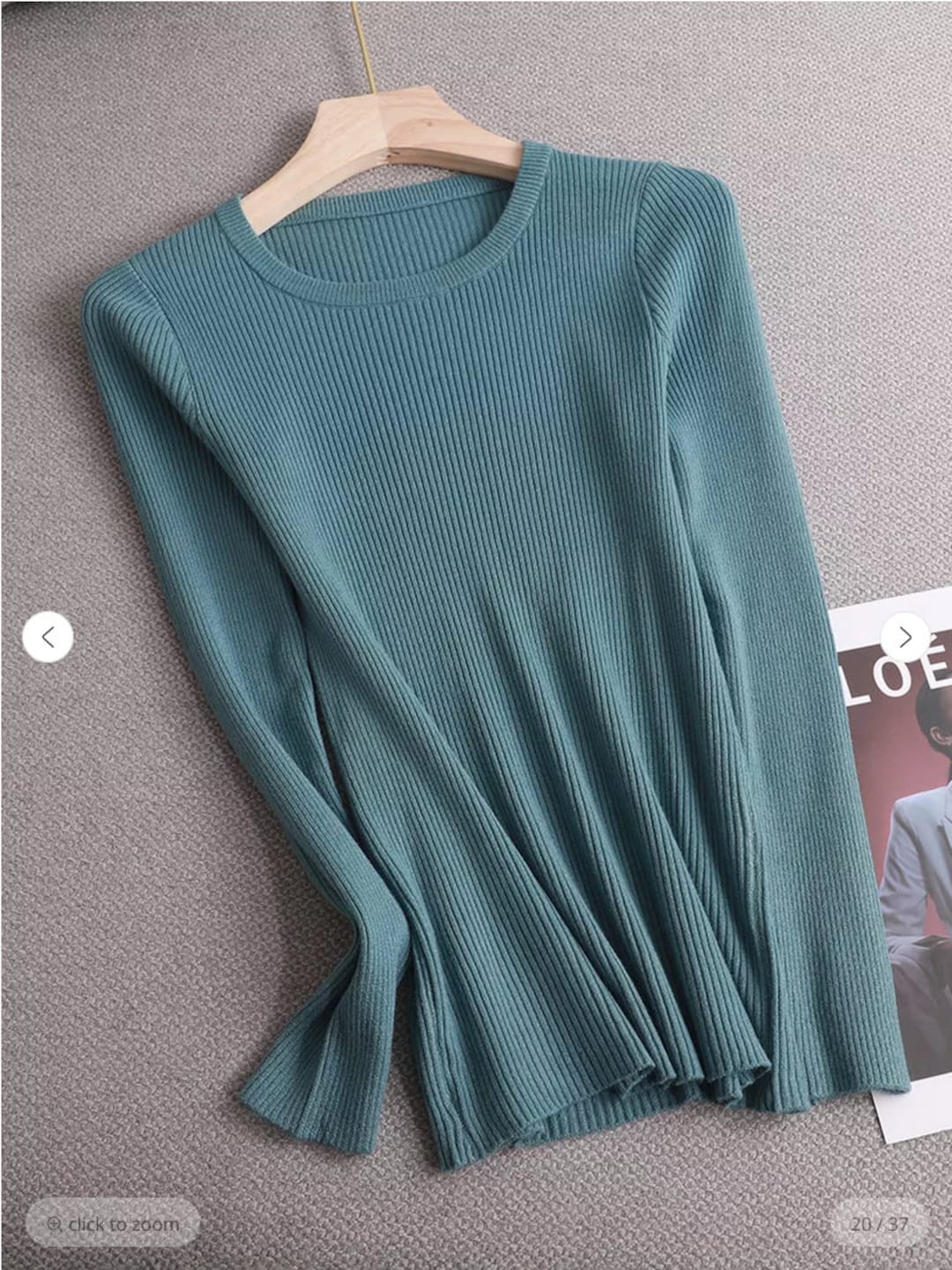 Winter Soft Knitting Stretchy Sweater Pullovers Long Sleeve Tops Slim ...
