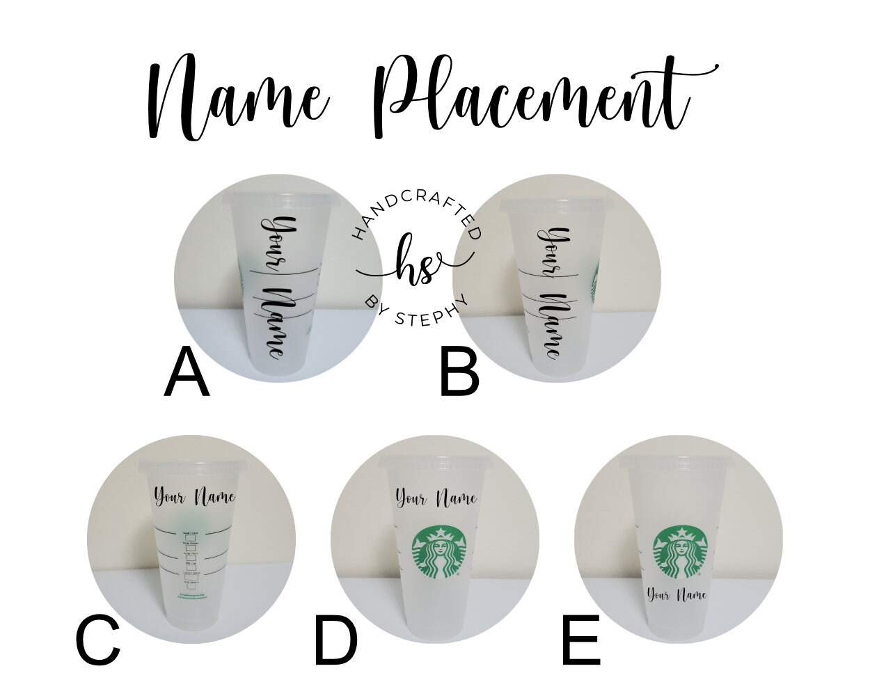 Starbucks Reusable 24oz Cold Cup with Customized Name Vinyl Decal ...