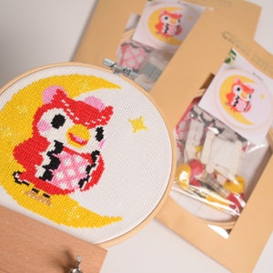Animal Crossing Celeste Cross Stitch Kit, Beginner Friendly ACNH ...