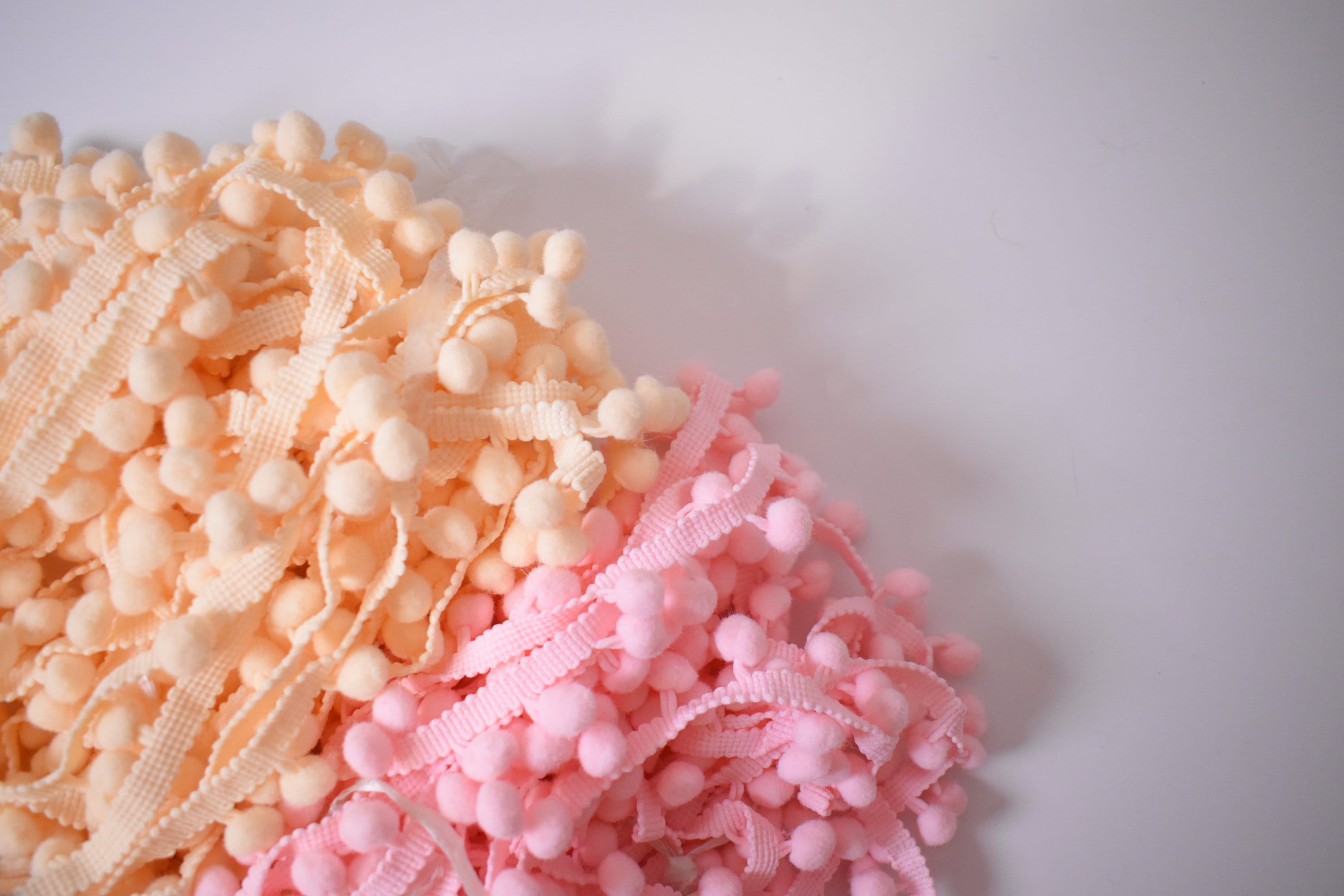 Mini Pom Pom Trim by the Yard, Small Puff Ball Trims, Apparel Sewing ...