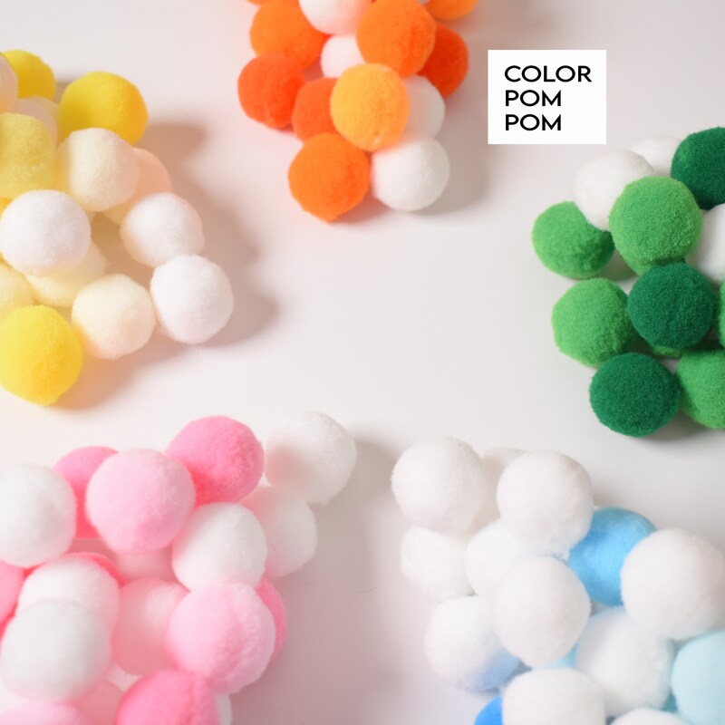 Colorful Pom Poms - Etsy