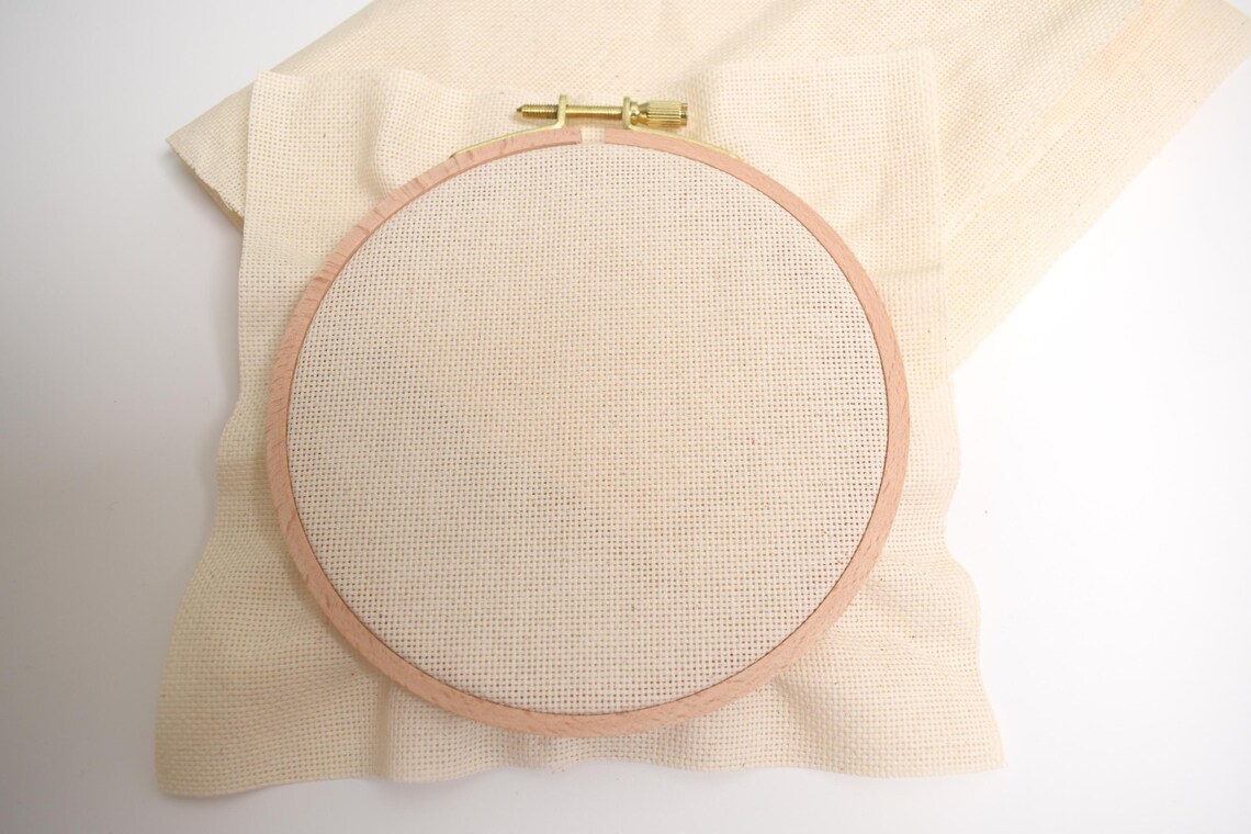 28ct Natural Raw Antique Aida Cloth, 28 Count Natural Cross Stitch ...