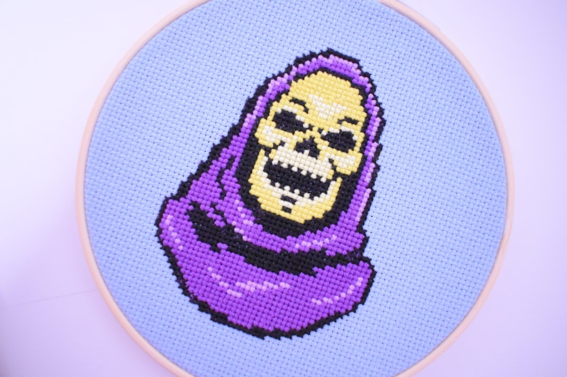 Skeletor Cross Stitch Pattern He-man Cross Stitch Digital - Etsy