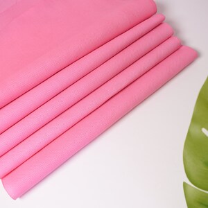 14 Count Pink Aida Cloth, Hand Dyed Cross Stitch Fabric, 14CT Pink ...