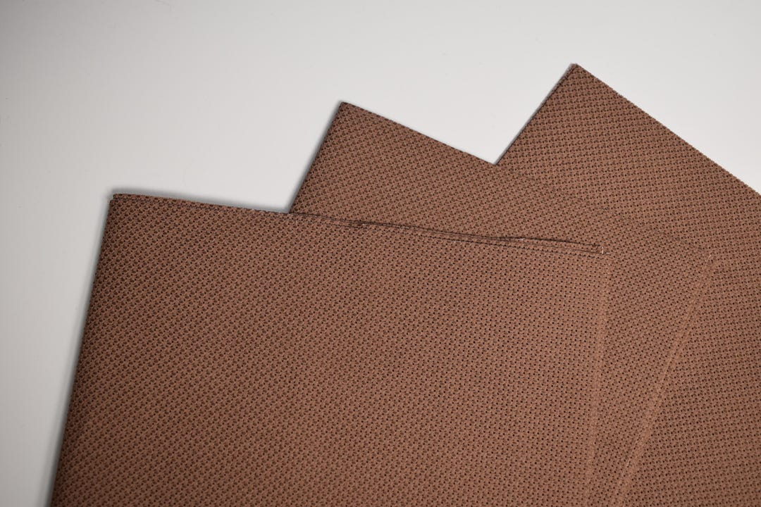 14ct Count Dark Coffee Brown Aida Cloth, Dark Carmel Stitch Fabric ...
