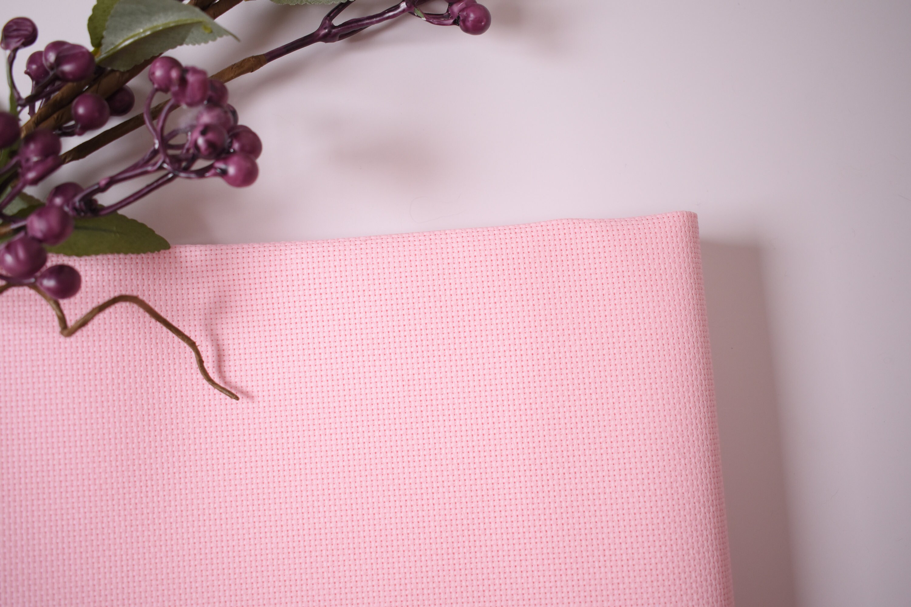 14 Count Pink Aida Cloth, Light Pink Color Aida Cloth, 14 Count Pink ...