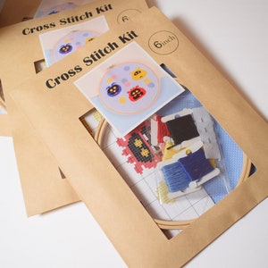 Dr. Mario DIY Cross Stitch Kit for Beginners, Dr. Mario Video Game ...