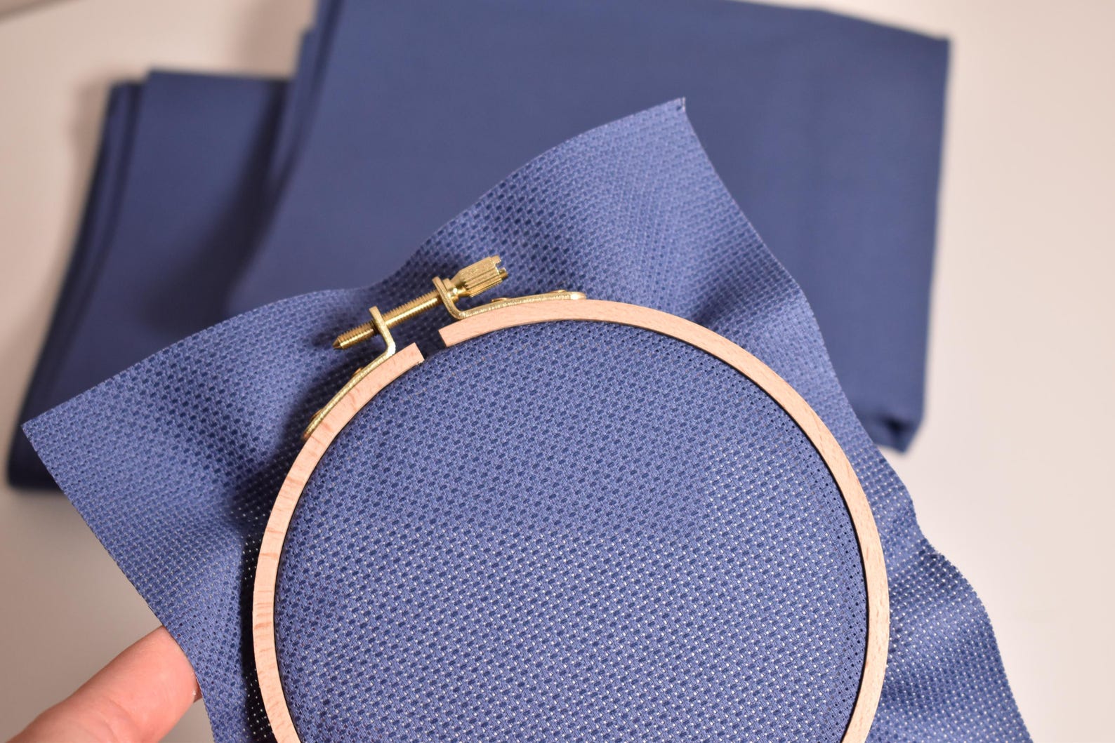 14 Count Navy Blue Cross Stitch Fabric, 14CT Nordic Blue, Antique Blue ...