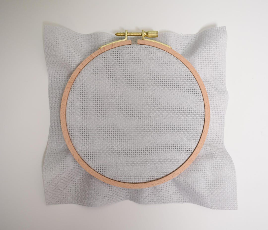 14ct Light Gray Cross Stitch Fabric, 14 Count Gray Shade Cotton Aida ...