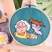 Courage the Cowardly Dog Beginner DIY Cross Stitch Kit, Counted Cross ...