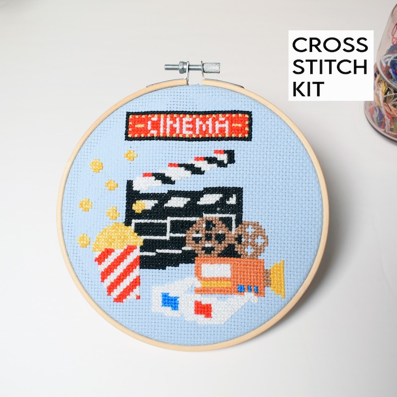 Movie Embroidery - Etsy