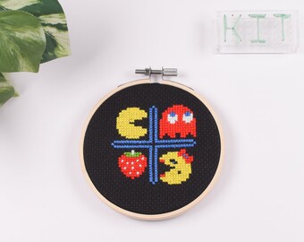 Pac Man Cross Stitch | Etsy
