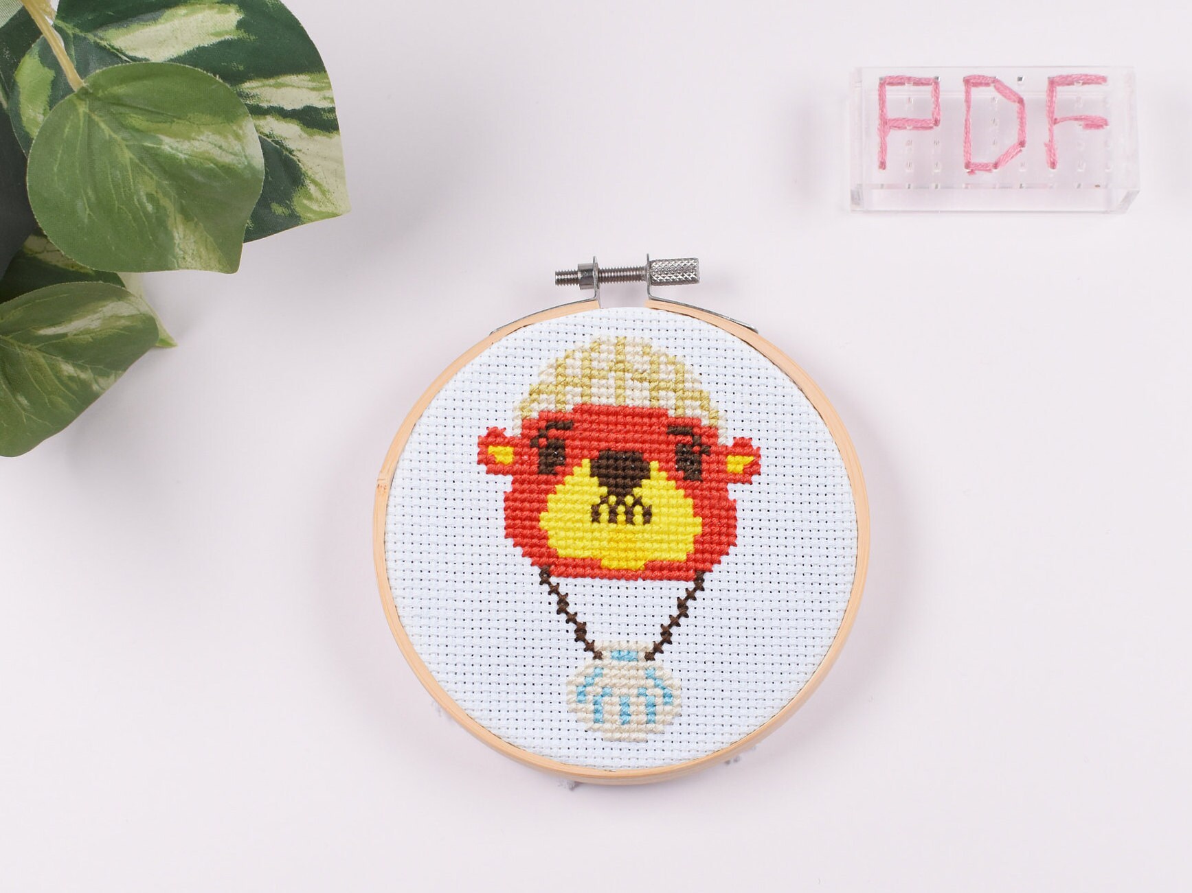 Pascal Cross Stitch Digital PDF Pattern 4inch/10cm hoop PDF | Etsy