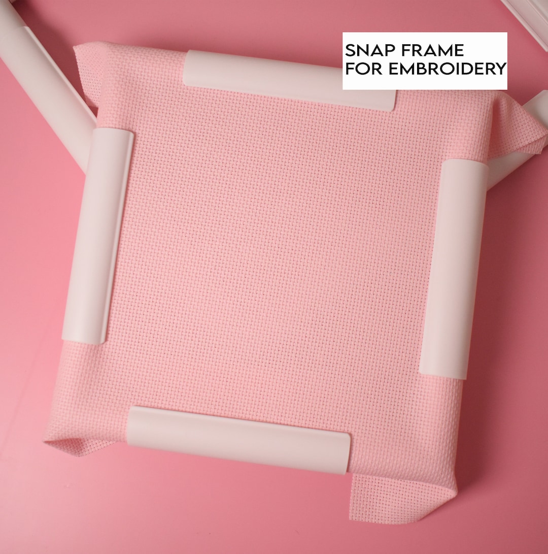 Plastic Snap Embroidery Frame, Square Cross Stitch Snap Frame for ...