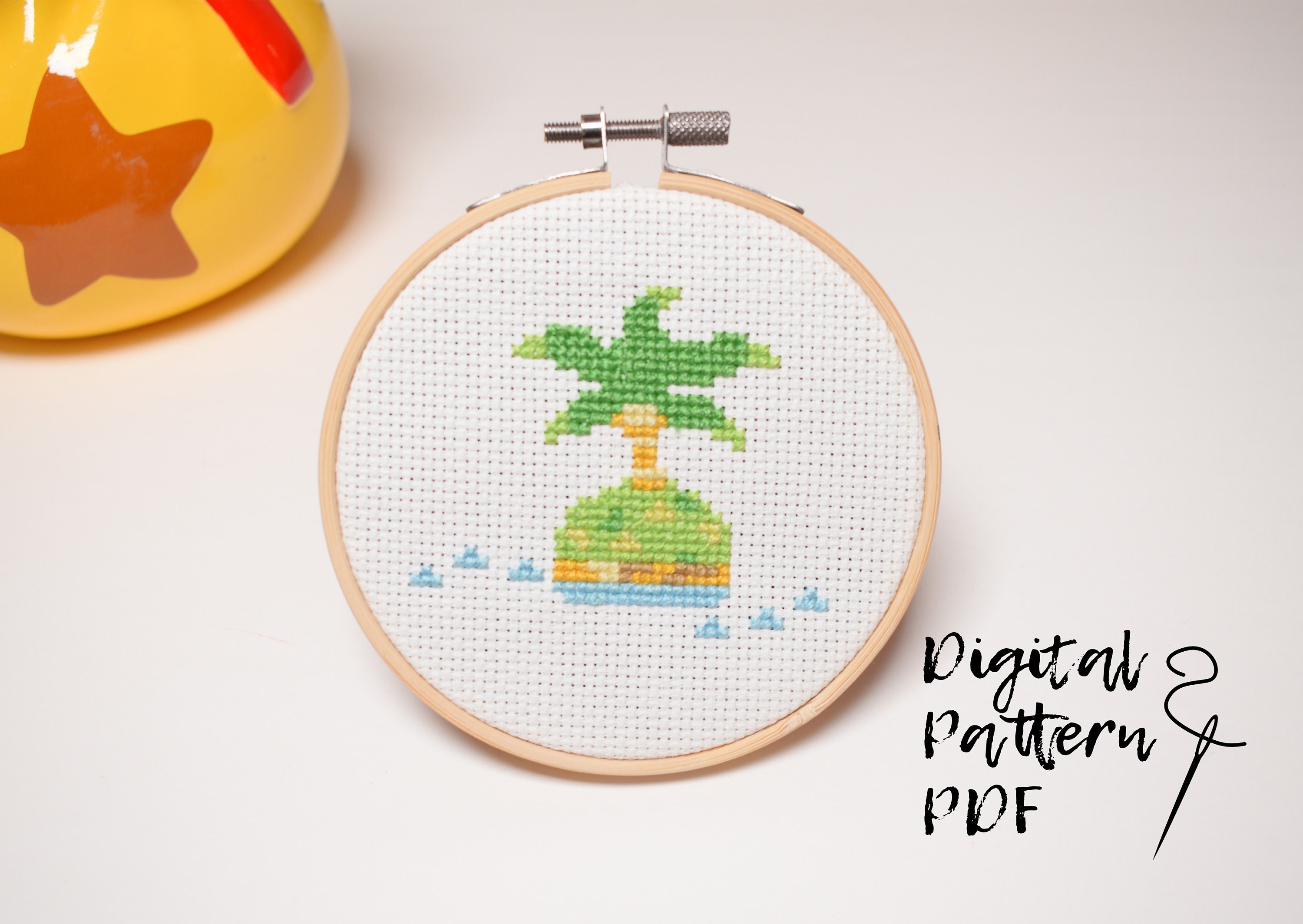 Animal Crossing Cross Stitch Pattern Palm Tree Coconut Tree - Etsy