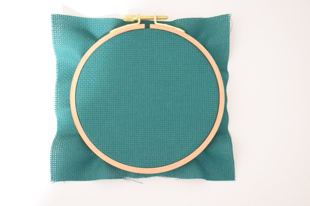 14 Count Pre-cut Green Aida Cloth, Green Cross Stitch Aida Cloth, 14ct ...