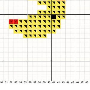 Pac-man Cross Stitch Pattern Ms. Pac Man Digital Download - Etsy