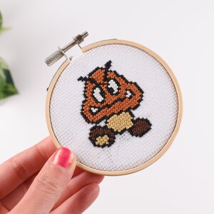 Super Mario Cross Stitch Kits(3pack), Mini Cross Stitch Kit Set. 3inch ...