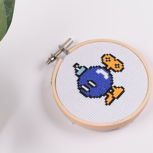 Super Mario Cross Stitch Kits(3pack), Mini Cross Stitch Kit Set. 3inch ...