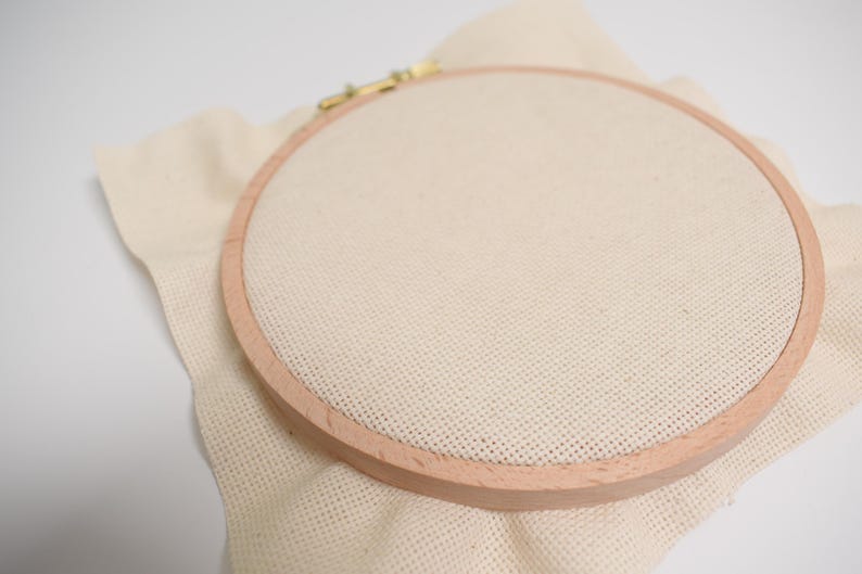 22ct Natural Antique Aida Cloth, 22ct Antique Raw Fiddlers Cross Stitch ...